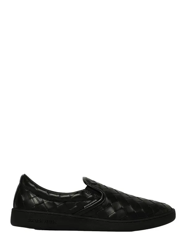 Bottega Veneta Woven Slip-on Sneakers - Black