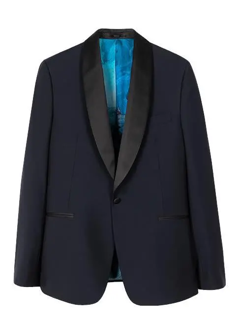 Paul Smith Tailored-fit Wool-mohair Evening Blazer - Blue