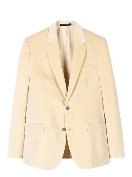 Paul Smith The Soho Tailored-fit Velvet Blazer - White