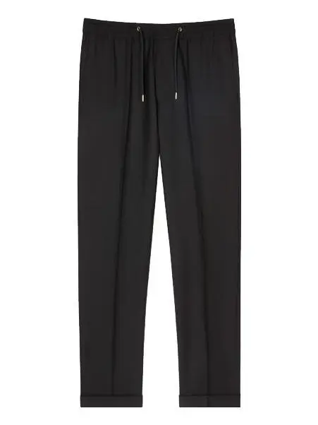 Paul Smith Slim-fit Wool Pants - Black