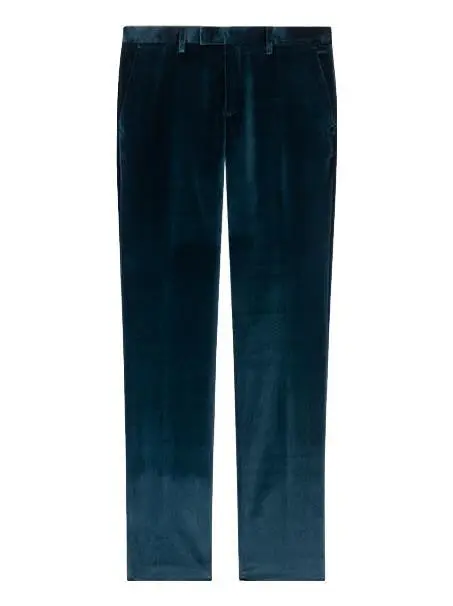 Paul Smith Slim-fit Velvet Pants - Blue