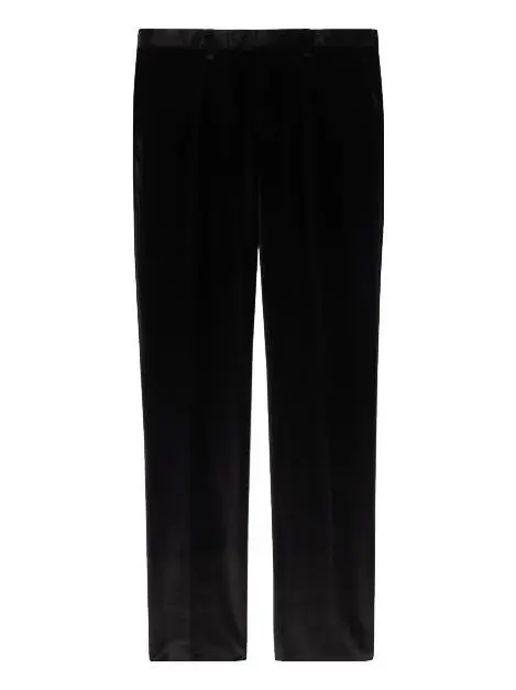Paul Smith Slim-fit Velvet Trousers - Black