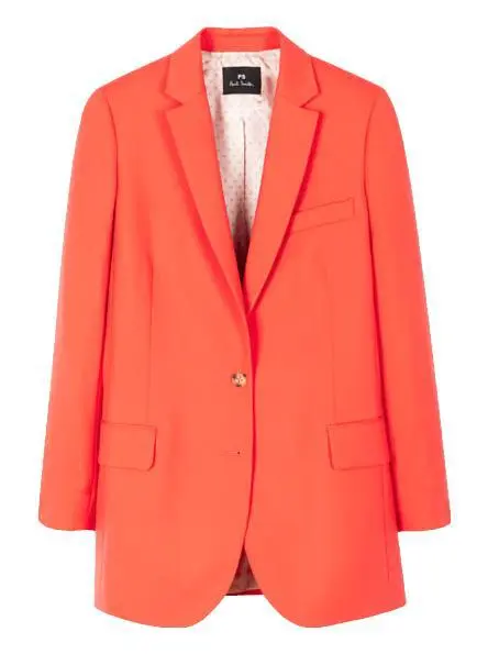 Paul Smith Hopsack Wool Blazer - Orange