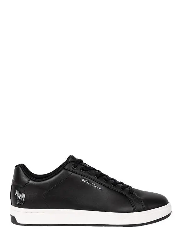 Paul Smith Leather 'albany' Sneakers - Black