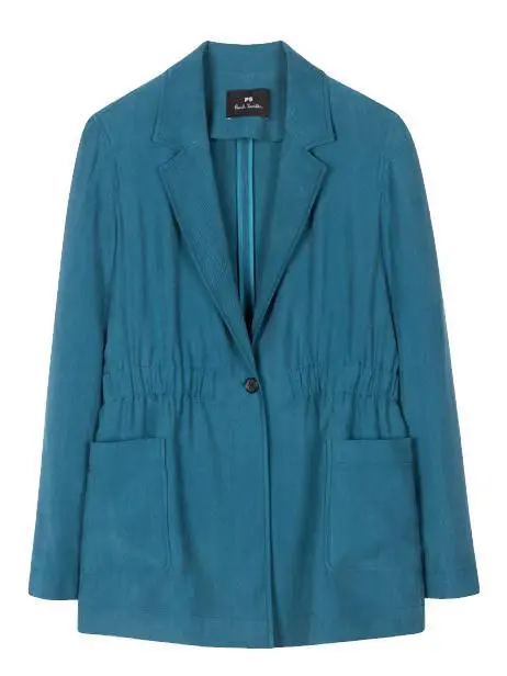 Paul Smith Elasticated Waist Blazer - Blue