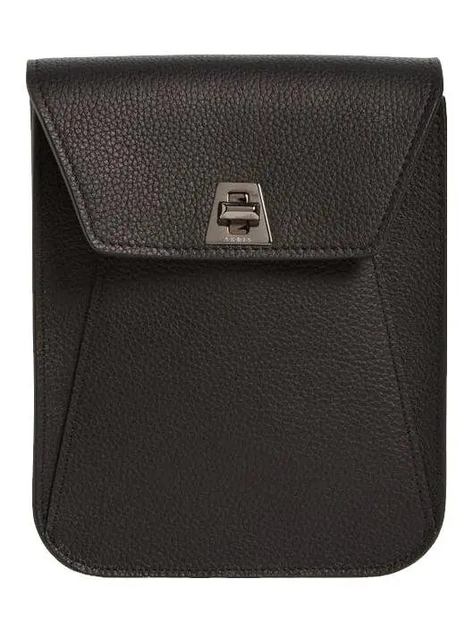 Akris Mini Anouk Leather Crossbody Bag - Black