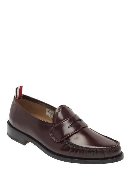 Thom Browne Varsity Penny Loafer - Burgundy