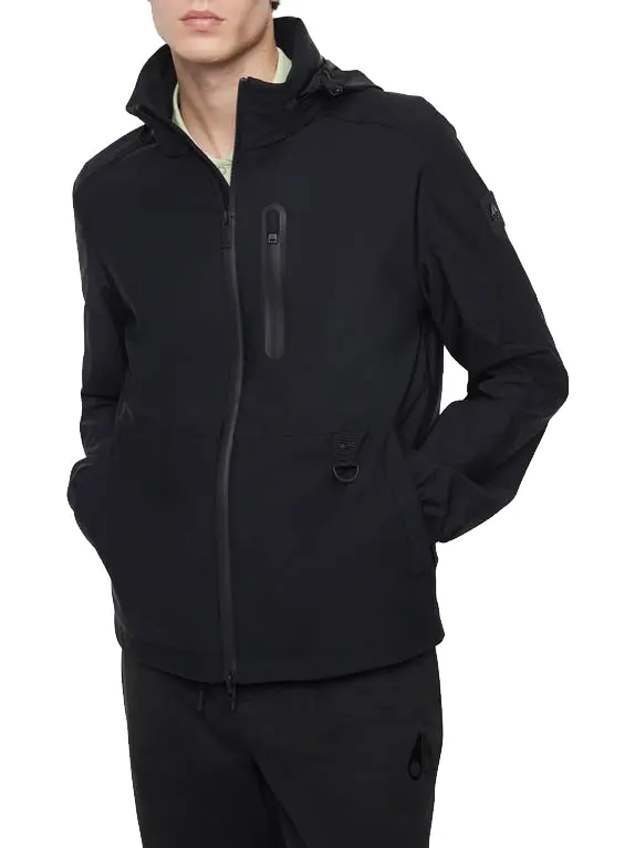 Moose Knuckles Peyton Hooded Jacket - Black