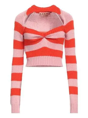 Marni Striped Virgin Wool Sweater - Pink
