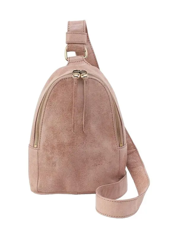 Hobo Fern Leather Sling Bag - Hazel