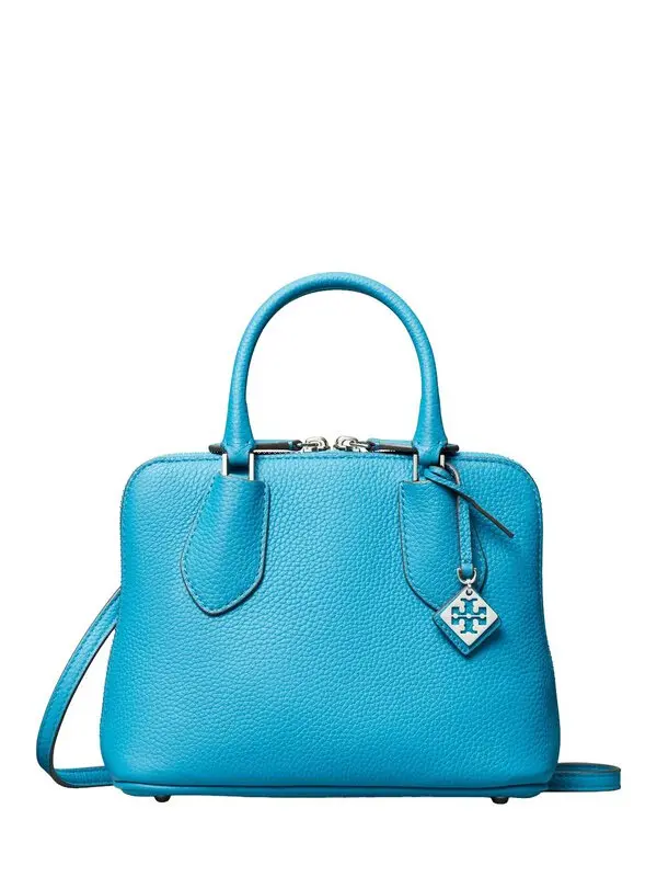 Tory Burch Mini Leather Swing Crossbody Bag - Cerulean
