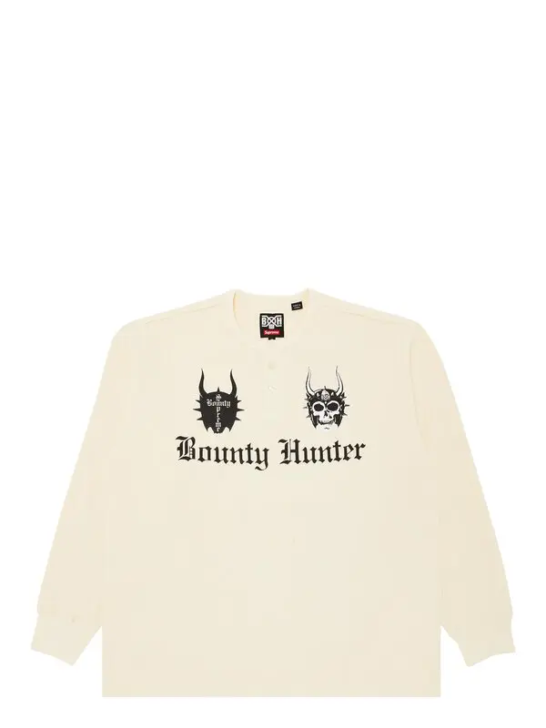 Supreme X Bounty Hunter Thermal Henley Long-sleeve Top 'natural - Cream
