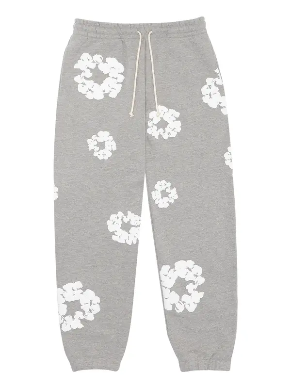 DENIM TEARS Cotton Wreath Sweatpants - Grey
