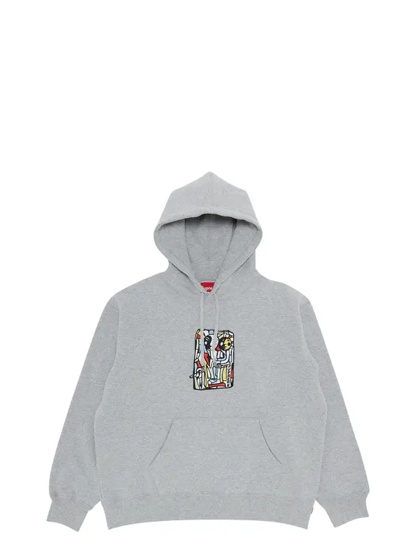 Supreme Neil Blender Mosaic Hooded Sweatshirt - Grey