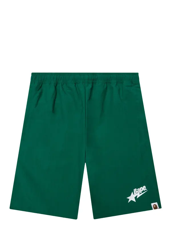 A BATHING APE Sta Logo Beach Shorts - Green