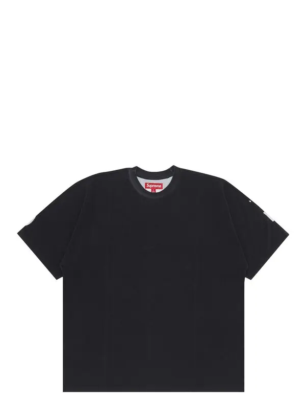 Supreme Split Short-sleeve Top - Black