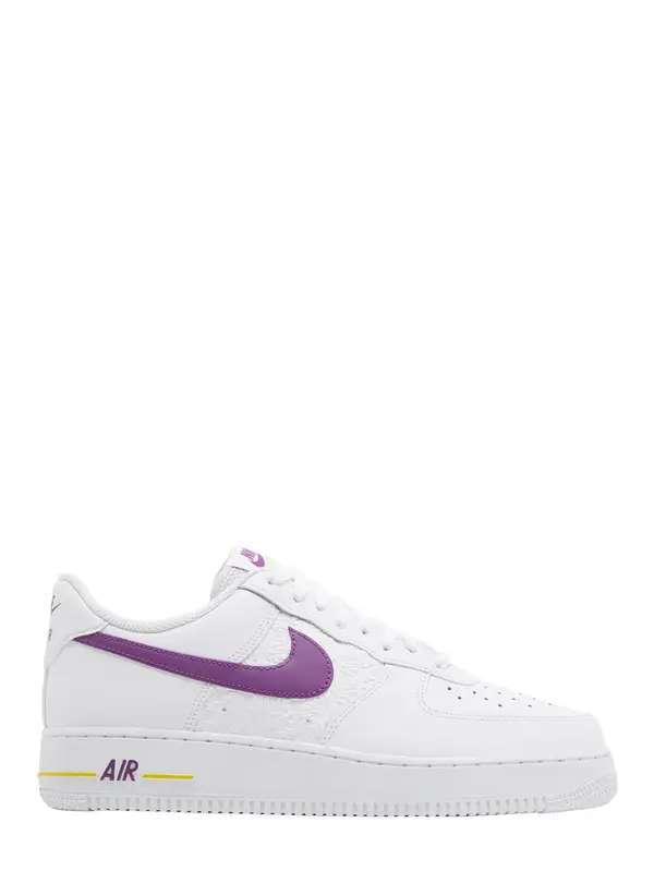 Nike Force 1 '07 Embossed Hoops Lakers Sneakers - White