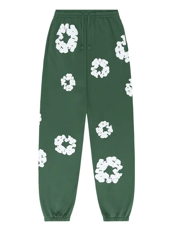 DENIM TEARS Cotton Wreath Sweatpants - Green