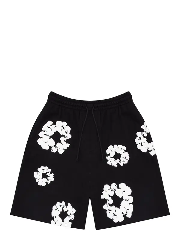 DENIM TEARS The Cotton Wreath Shorts - Black