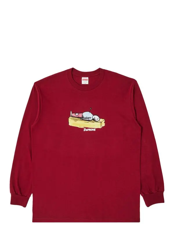 Supreme Neil Blender Arrow Long-sleeve Tee 'cardinal - Red