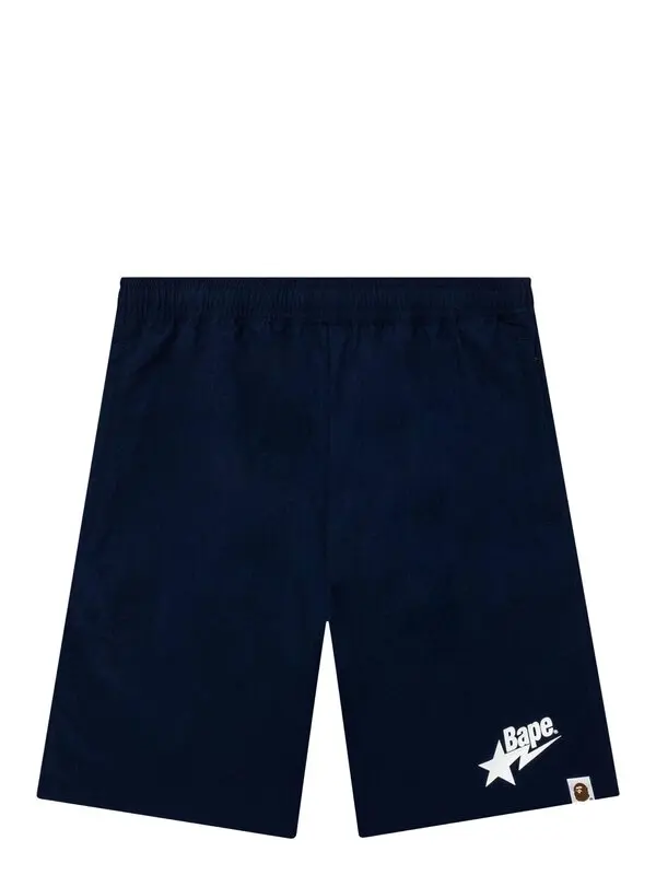 A BATHING APE Sta Logo Beach Shorts - Blue