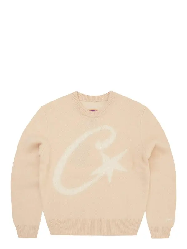 CORTEIZ C Star Mohair Knit Sweater - Cream