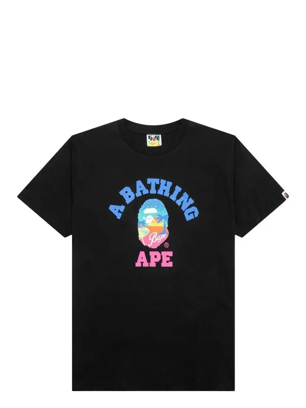 A BATHING APE Sunset Beach Tee - Black