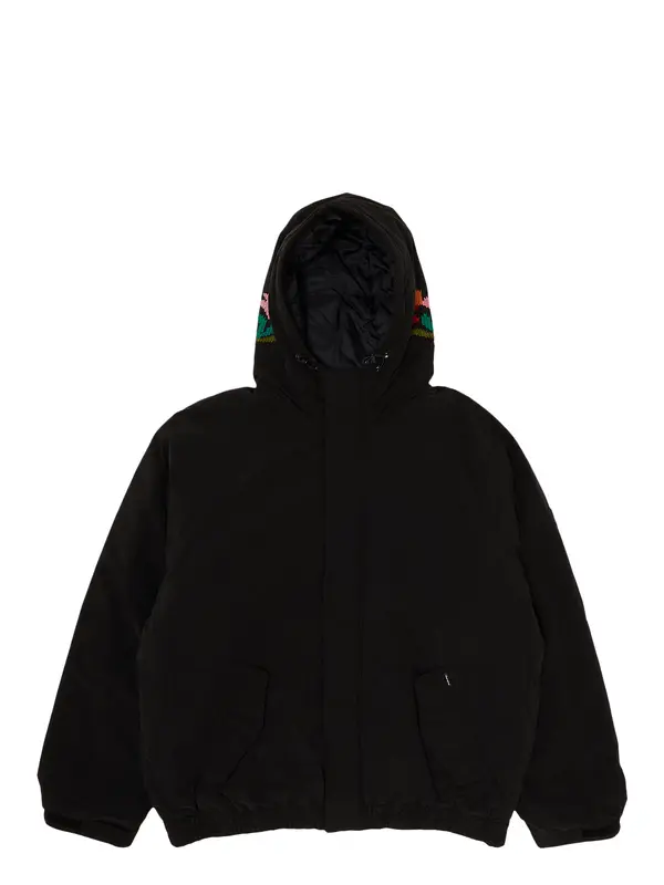 Supreme Needlepoint Hooded Jacket - Black