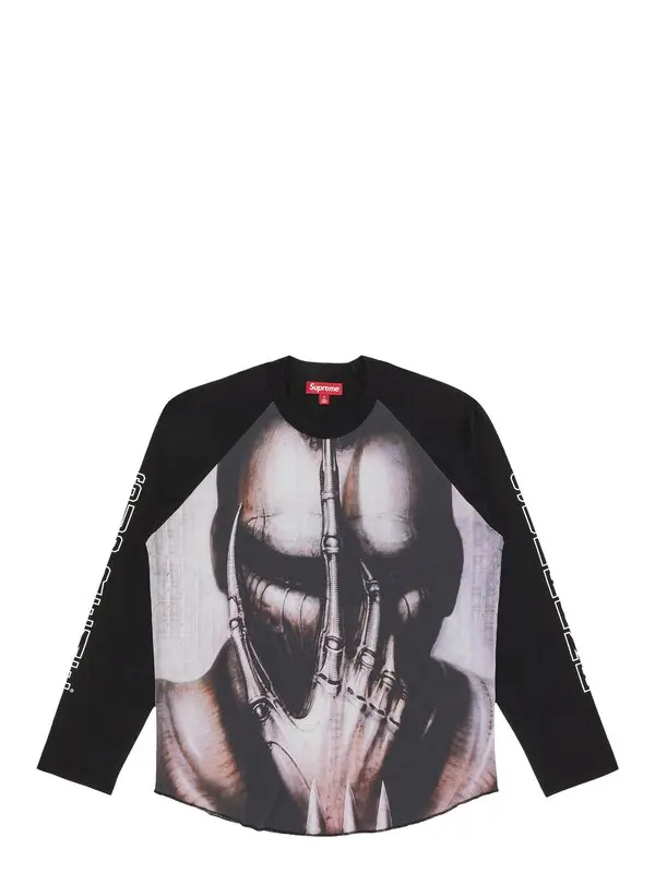 Supreme H.r. Giger Raglan Long-sleeve Top - Black