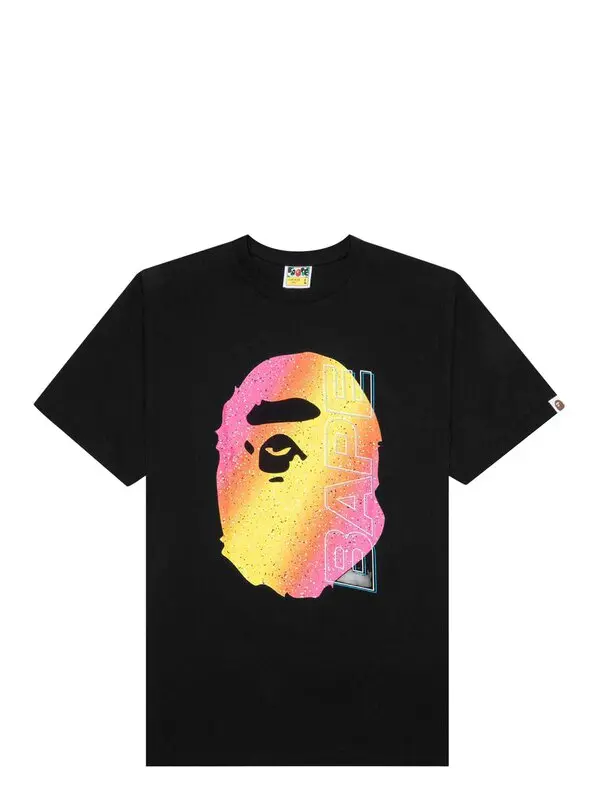 A BATHING APE Electro Neon Tee - Black