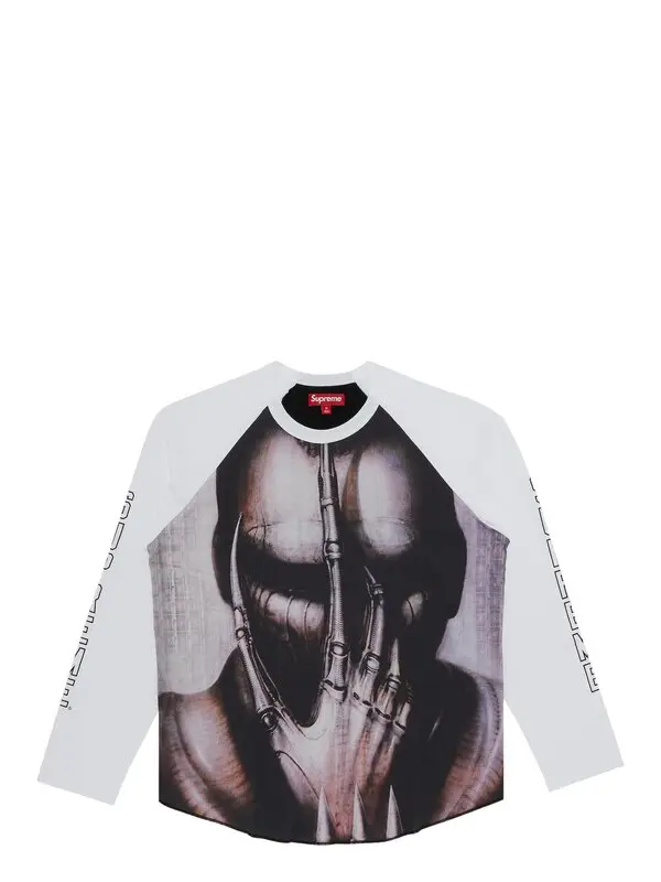 Supreme H.r. Giger Raglan Long-sleeve Top - White