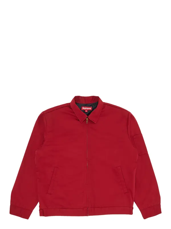 Supreme H.r. Giger Embroidered Work Jacket - Red