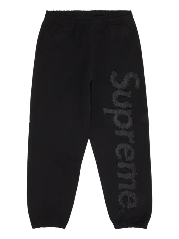 Supreme Satin Appliqué Sweatpant - Black