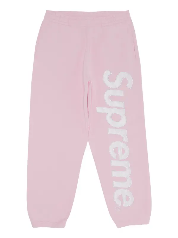 Supreme Satin Appliqué Sweatpant 'light - Pink