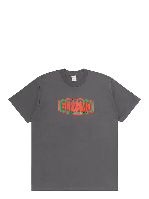Supreme Pound Tee 'charcoal - Grey