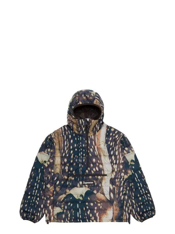 Supreme Micro Down Half Zip Hooded Pullover - Multicolor