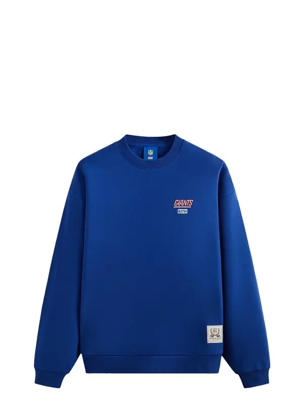 Kith For The Nfl Giants Helmet Nelson Vintage Crewneck - Blue