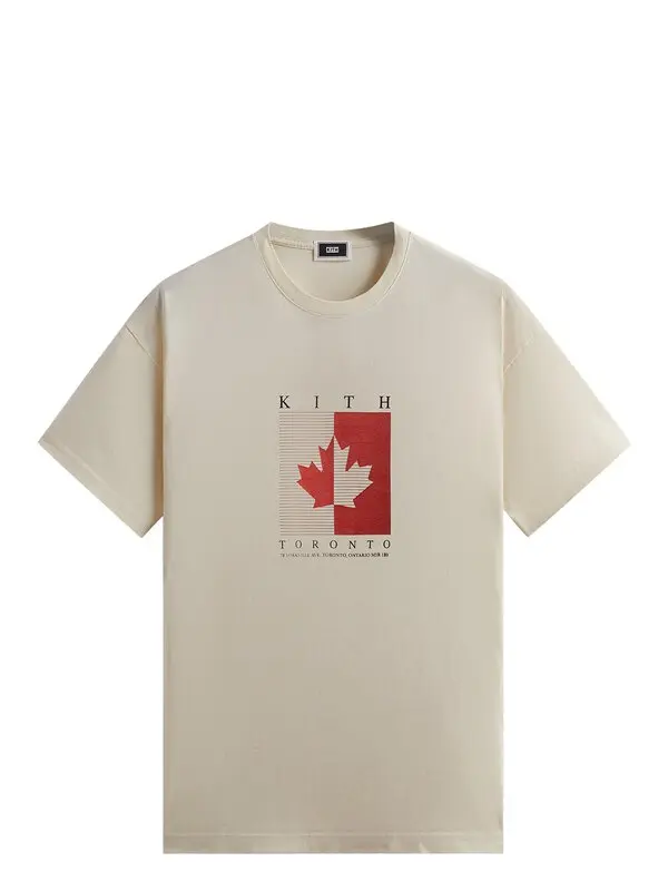 Kith Toronto Symmetry Vintage Tee 'sandrift - Cream