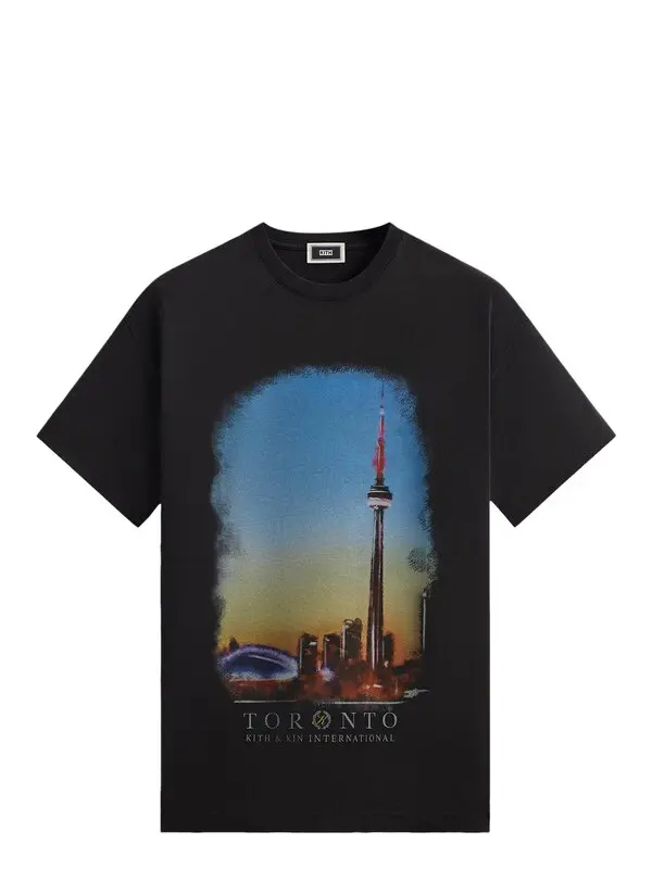 Kith Toronto Skyline Vintage Tee - Black