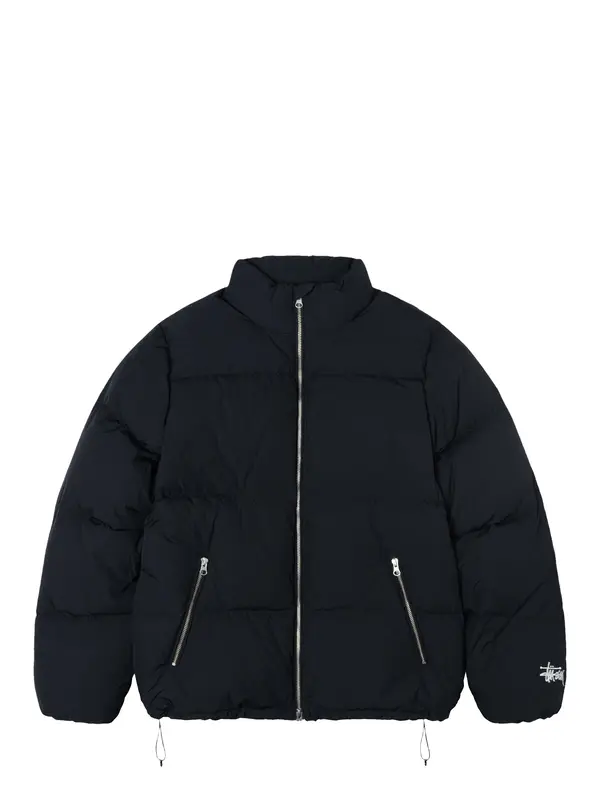 StÜssy Down Puffer Nylon Jacket - Black