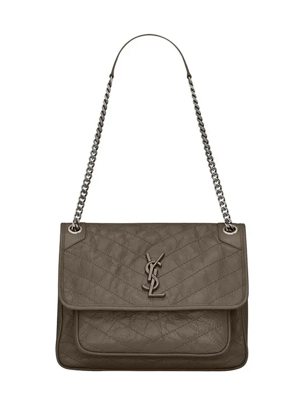 Saint Laurent Medium Niki Monogram Chain Bag - Brown