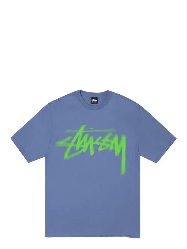 StÜssy Dizzy Stock Tee 'storm - Blue