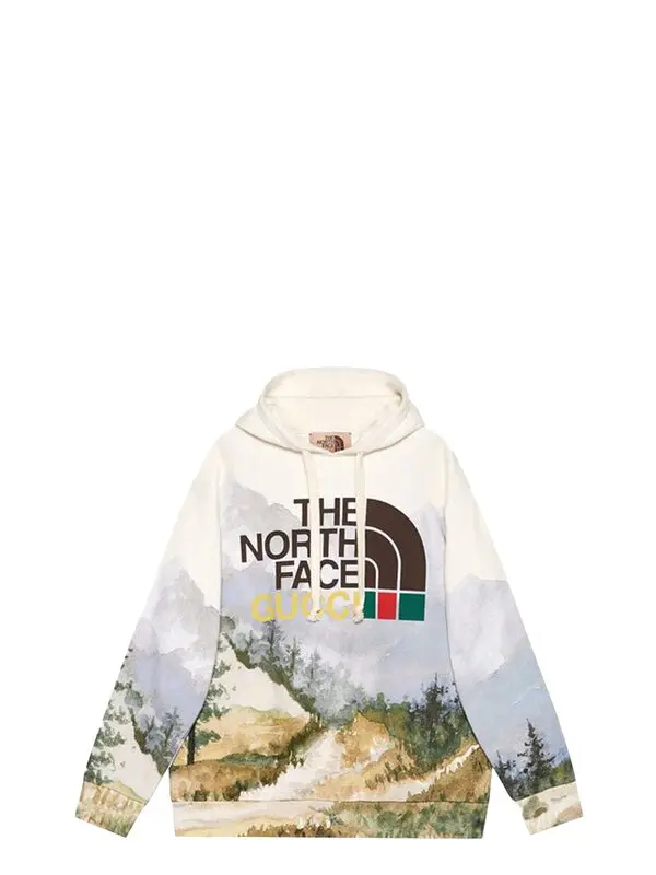Gucci X The North Face 'trail Print' Sweatshirt - Multicolor