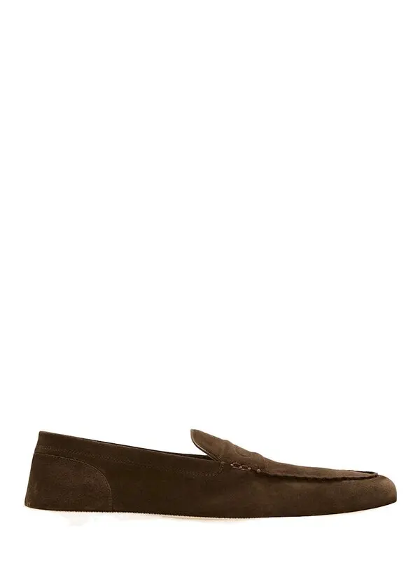John Lobb Pace Suede Loafers - Olive
