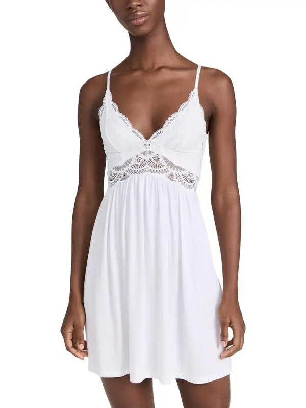 Eberjey Mariana Chemise - White White