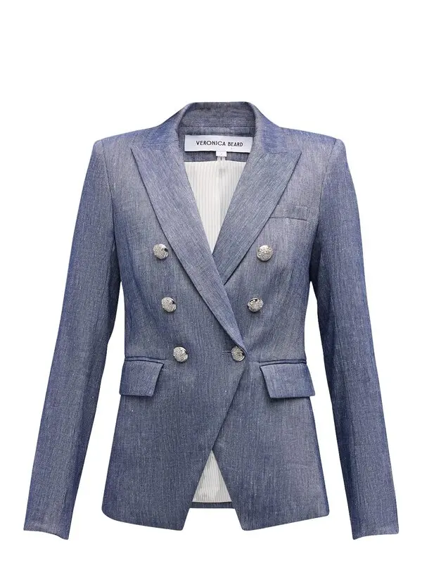 Veronica Beard Miller Dickey Jacket - Blue Melange