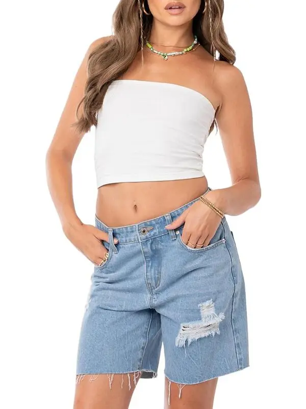 EDIKTED Basic Tube Top - White