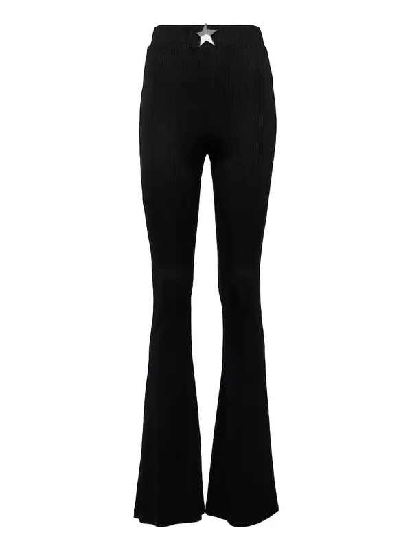 AREA High-rise Flared Pants - Black