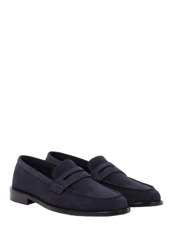 Manolo Blahnik Perry Suede Loafers - Blue
