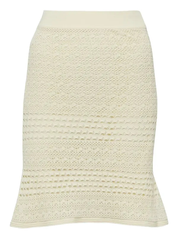 TOM FORD Crochet Mini Skirt - White